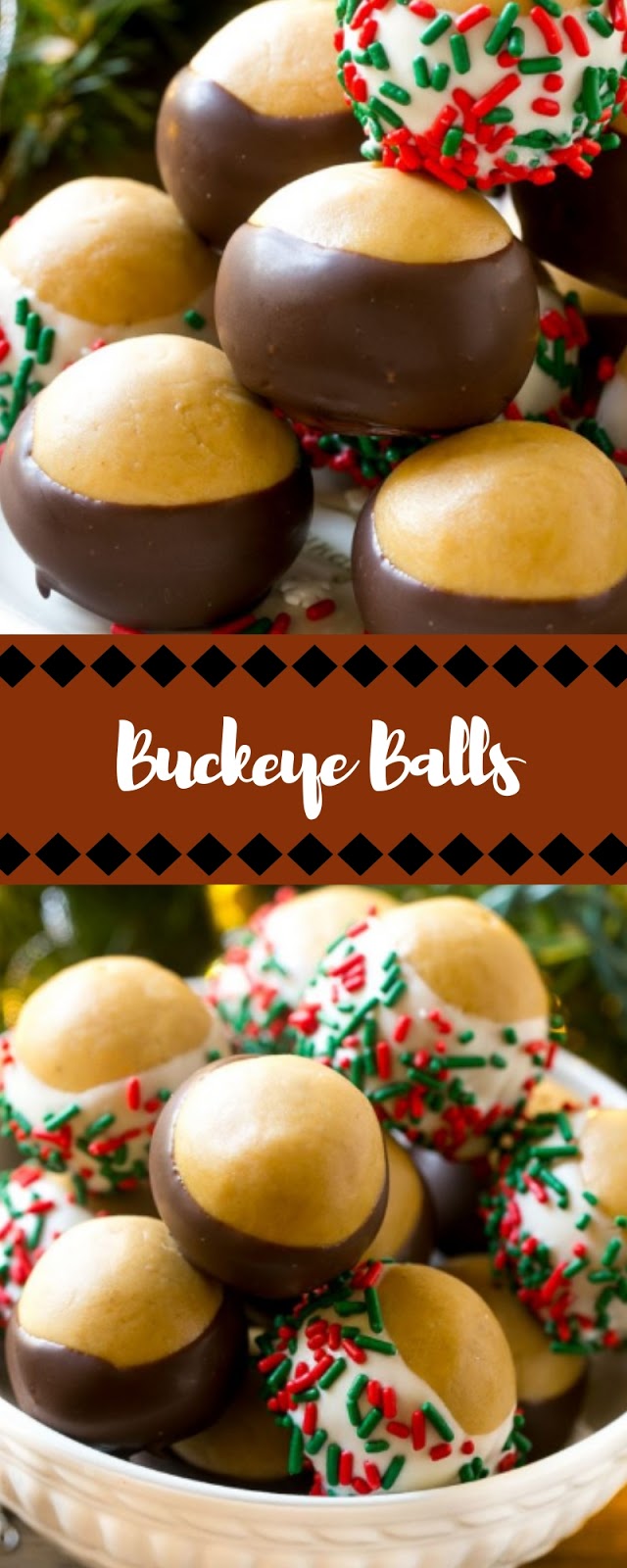 Buckeye Balls #christmas #snack | Meryska Kitchen
