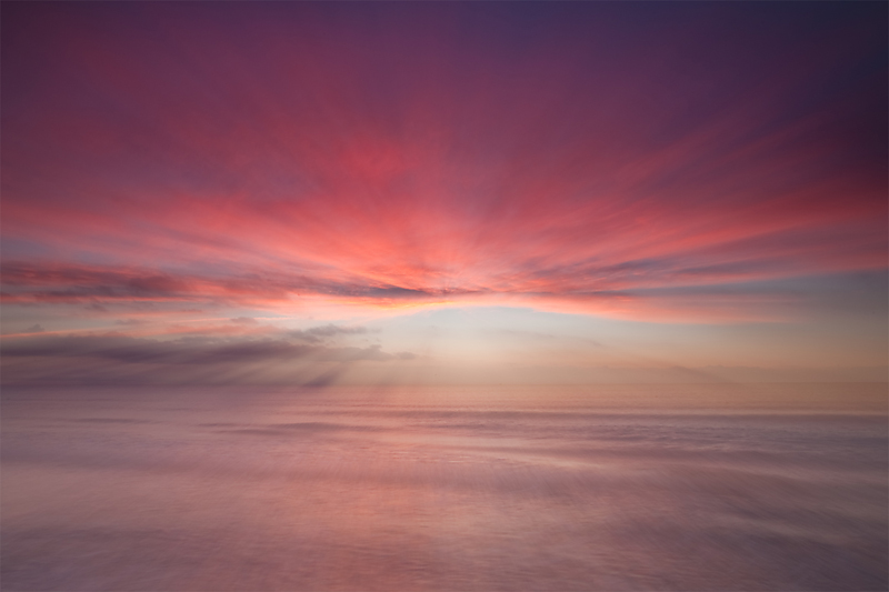 FENÓMENOS NATURALES: IMAGEN DE CIELO ROSA