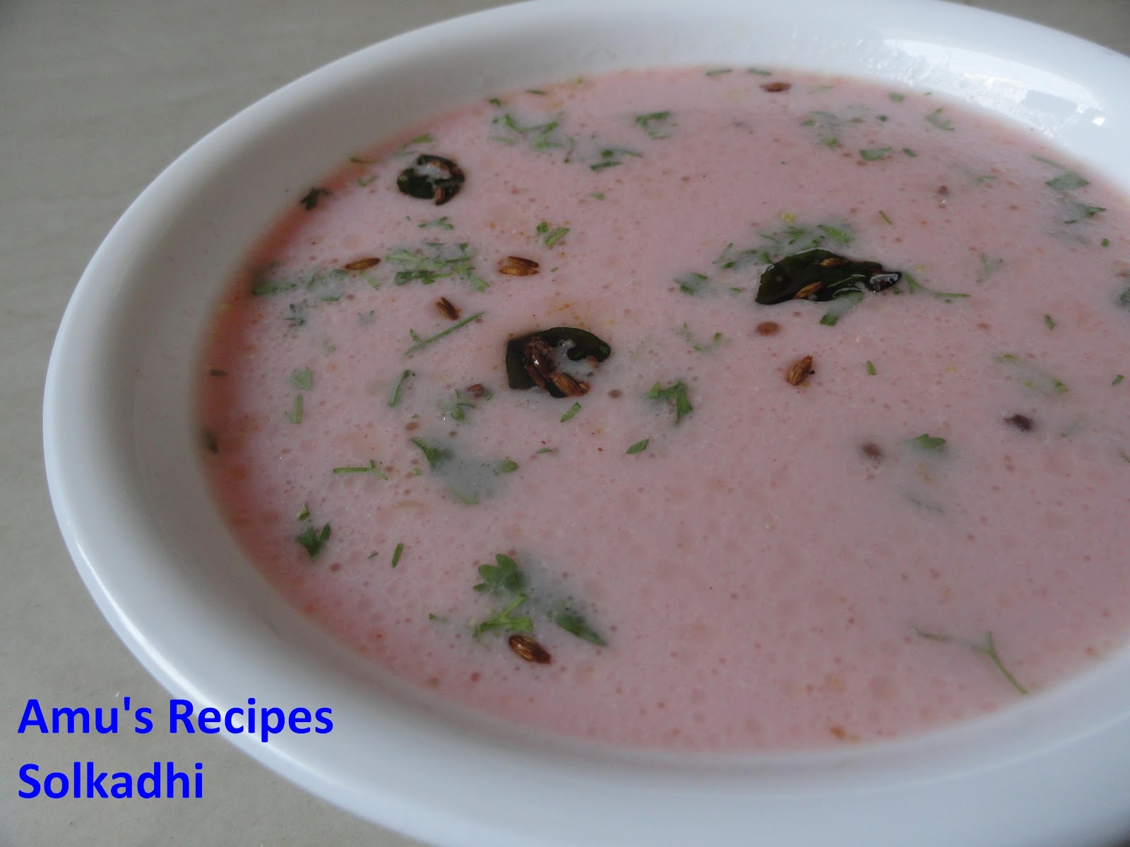 AMU'S RECIPES: Sol Kadhi