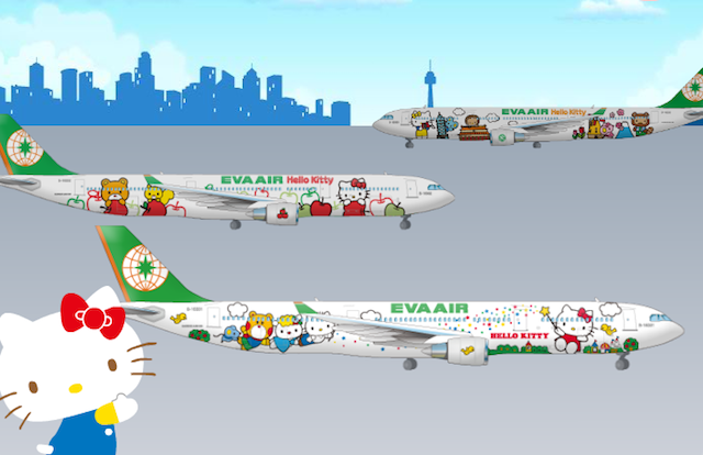 GALLERY FUNNY GAME: Hello Kitty Air Jet by EVA Airways photo
