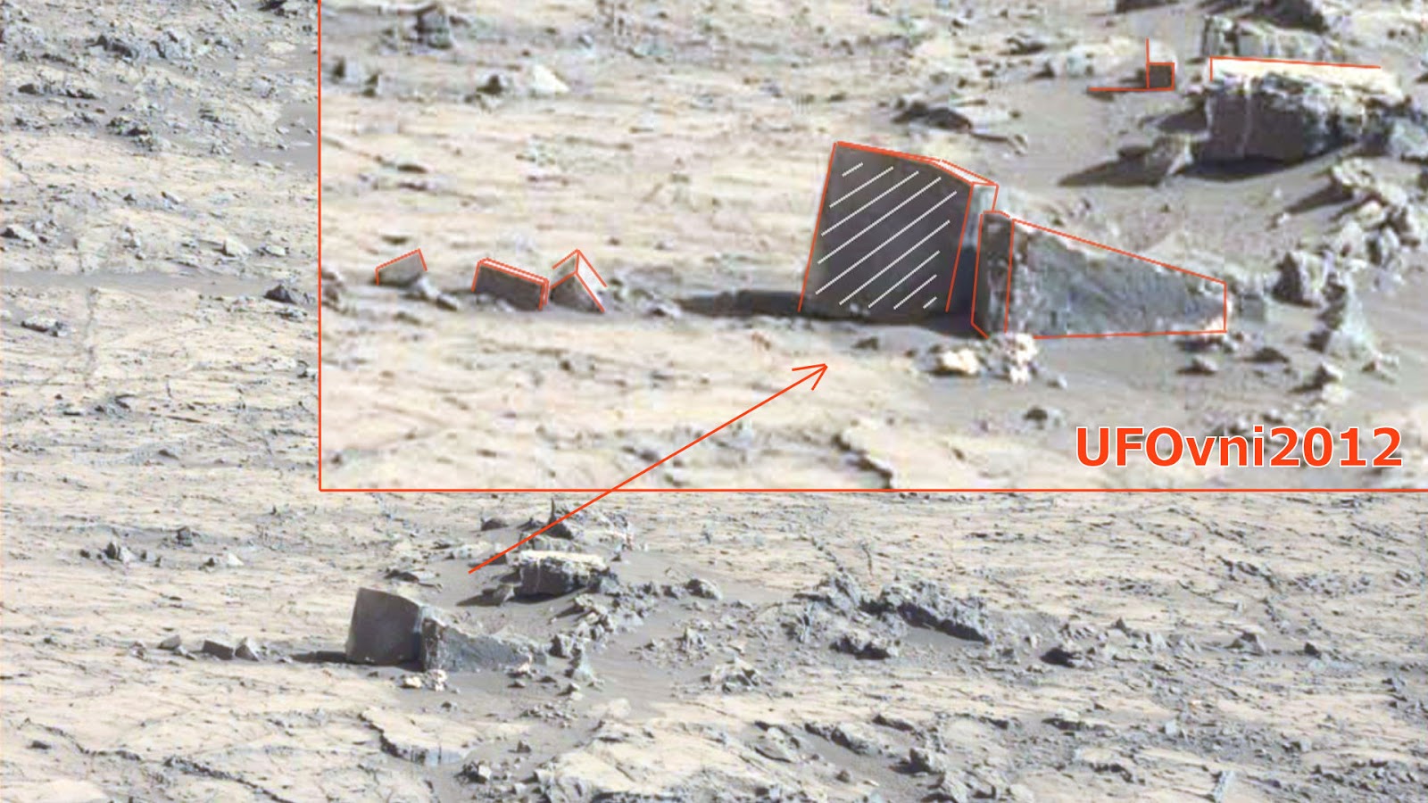 Découverte des carrés et rectangles sur Mars par Curiosity NASA