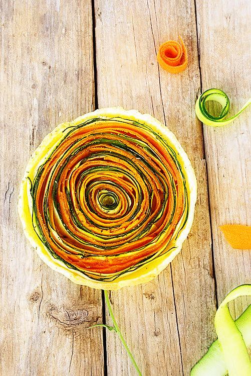 Pie vegetable Carving :carrots and zucchini ~ Savor