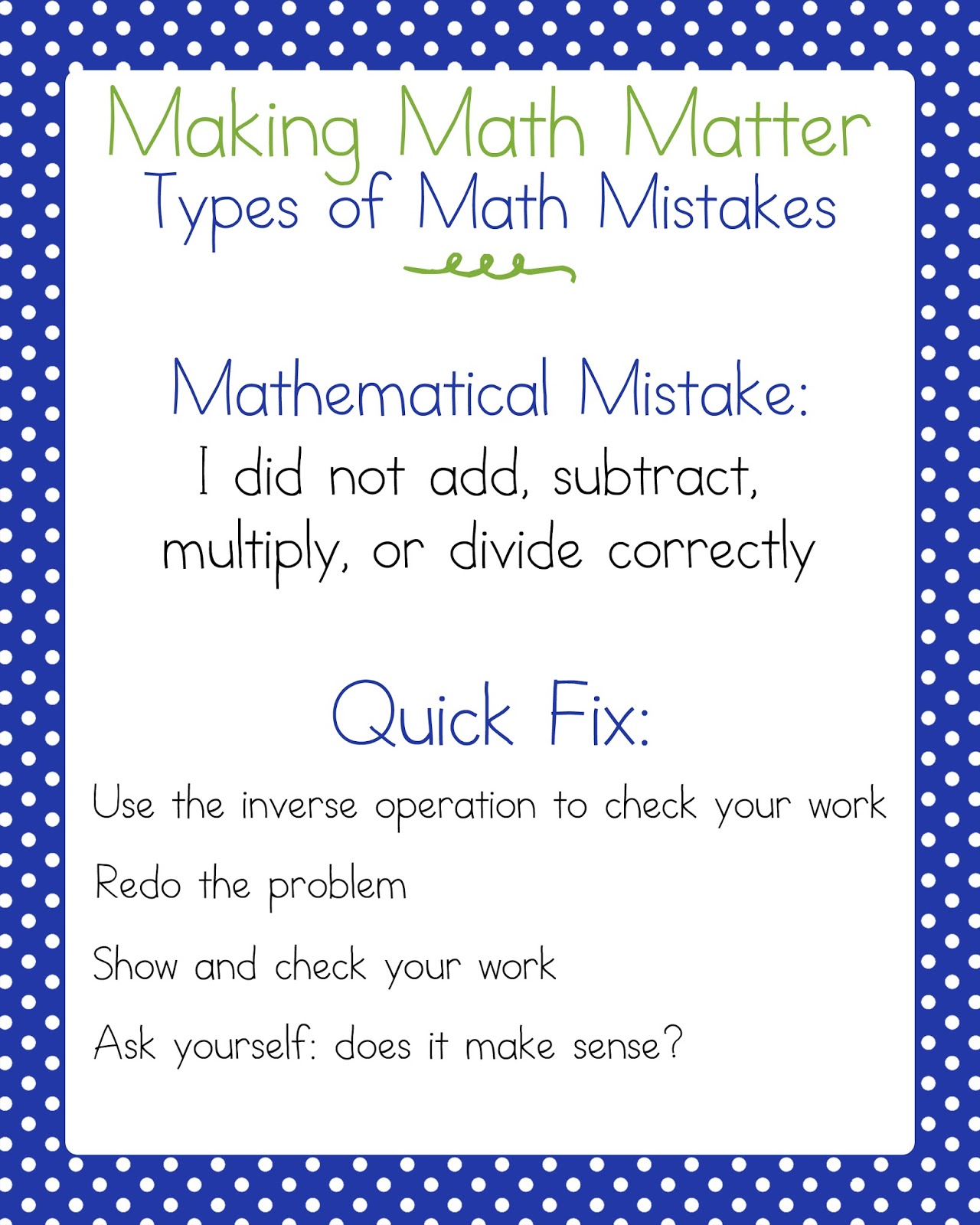 Magic & Markers: Math Mistakes