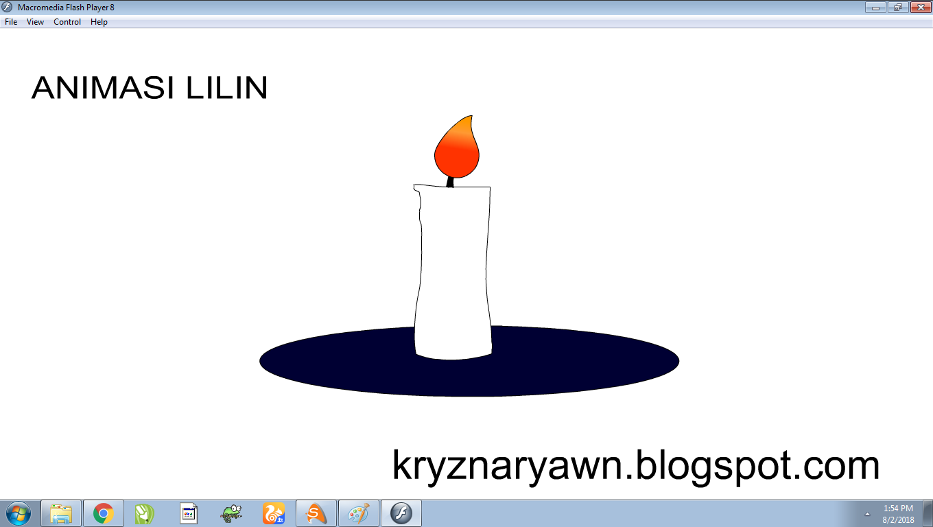 cara membuat animasi lilin dengan swish max