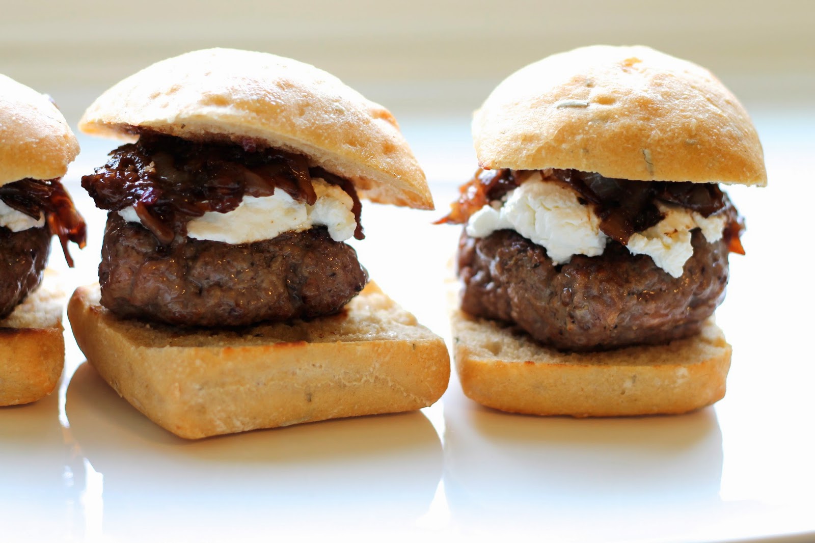 Young and Entertaining: Burger Sliders with Goat Cheese & Blackberry ...