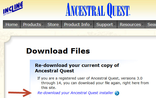 Cues & Clues for AQ: New Computer? How to Re-Download Ancestral Quest