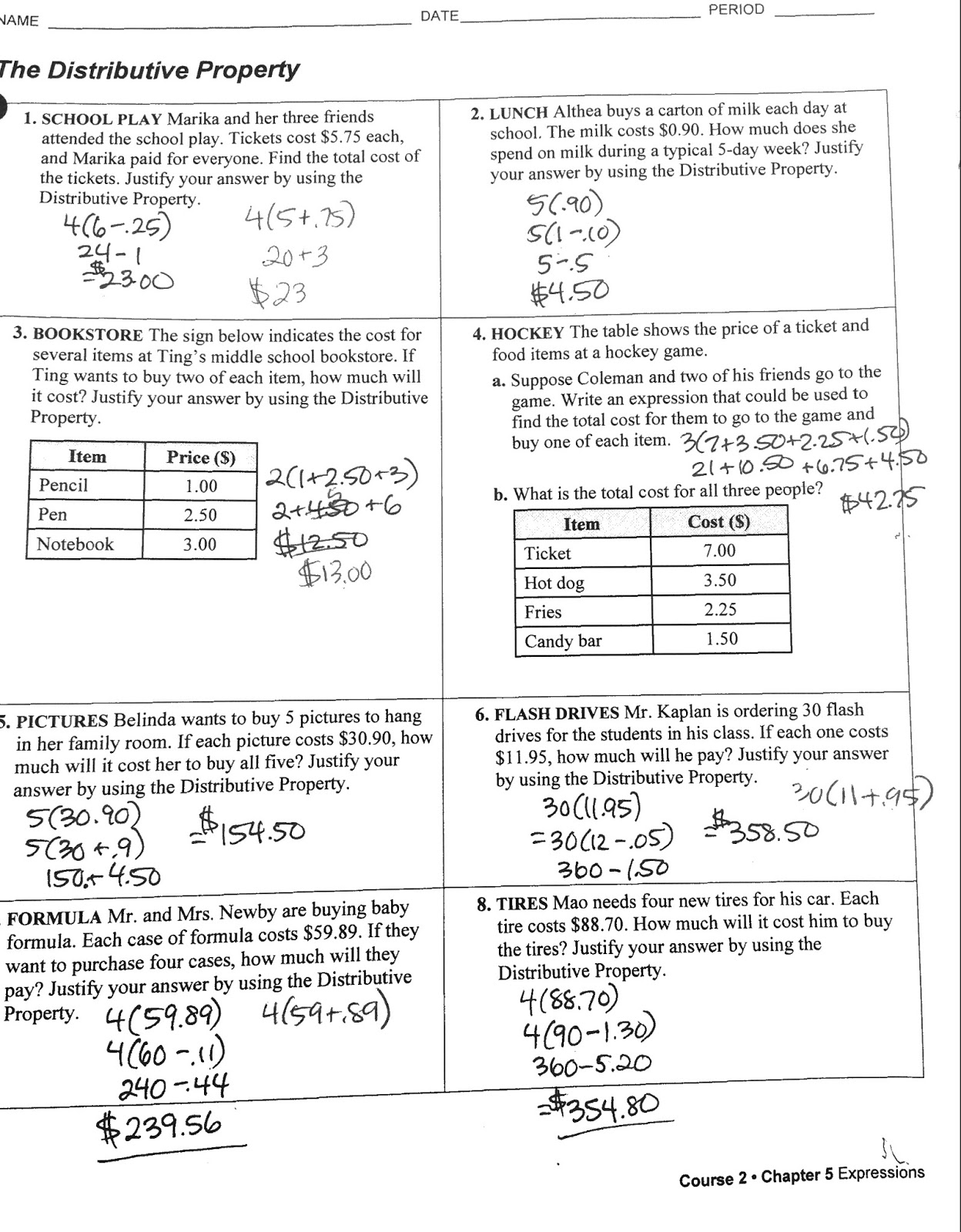 Math 7 with Mrs. VanDyke: February 22 & 23