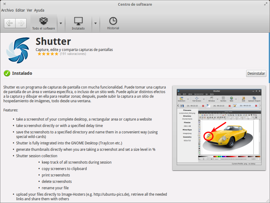 Shutter: práctico programa de capturas de pantalla en Linux, con ...