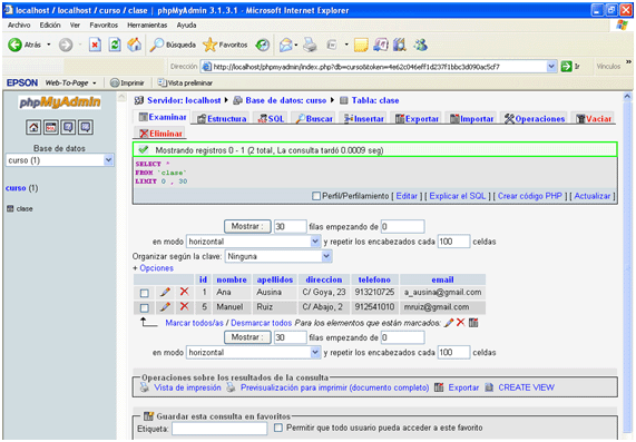 22 Buscar Modificar Y Suprimir Registros De Mysql El Blog De Amizba