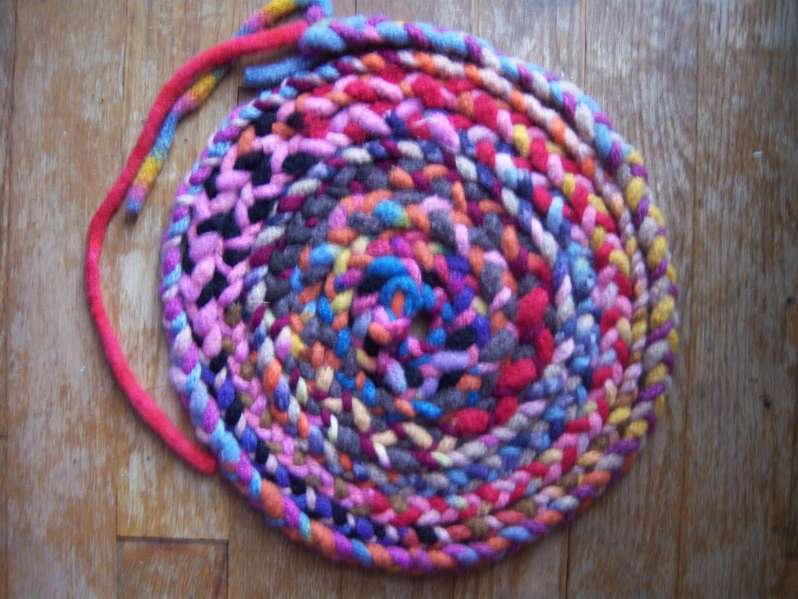 Simply Playing: WIP Wednesday - I-Cord Rug