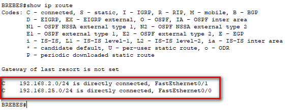 LAB 11 Static Route With Exit Interface