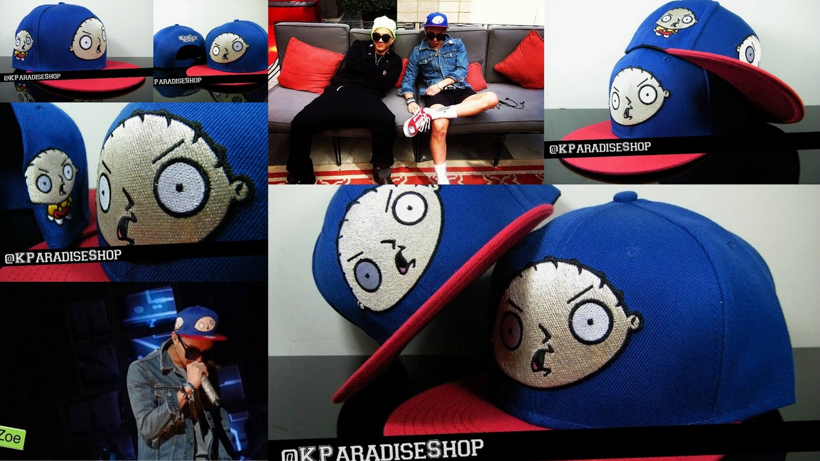 KPOP PARADISE SHOP: G-Dragon 'Family Guy' Cap
