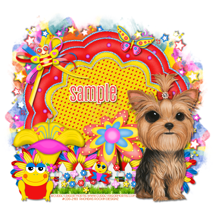 Rhonda's Rockin' Designz: Colorful Spring Pup - FTU