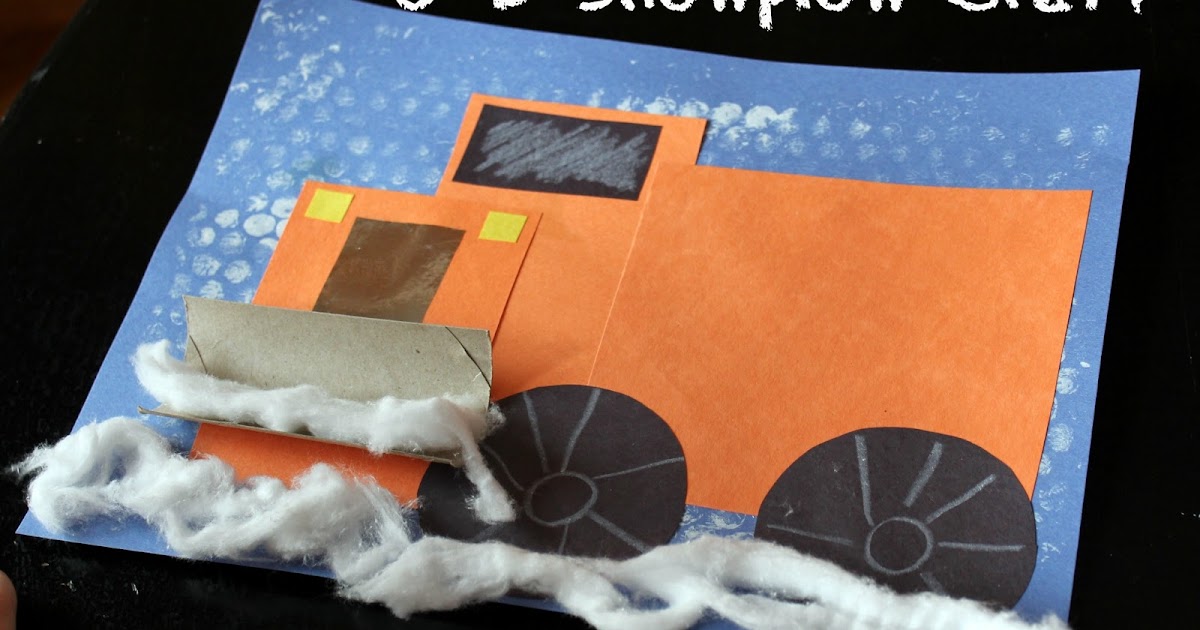 3-D Shape Snowplow (Craft for Boys) ~ Reading Confetti