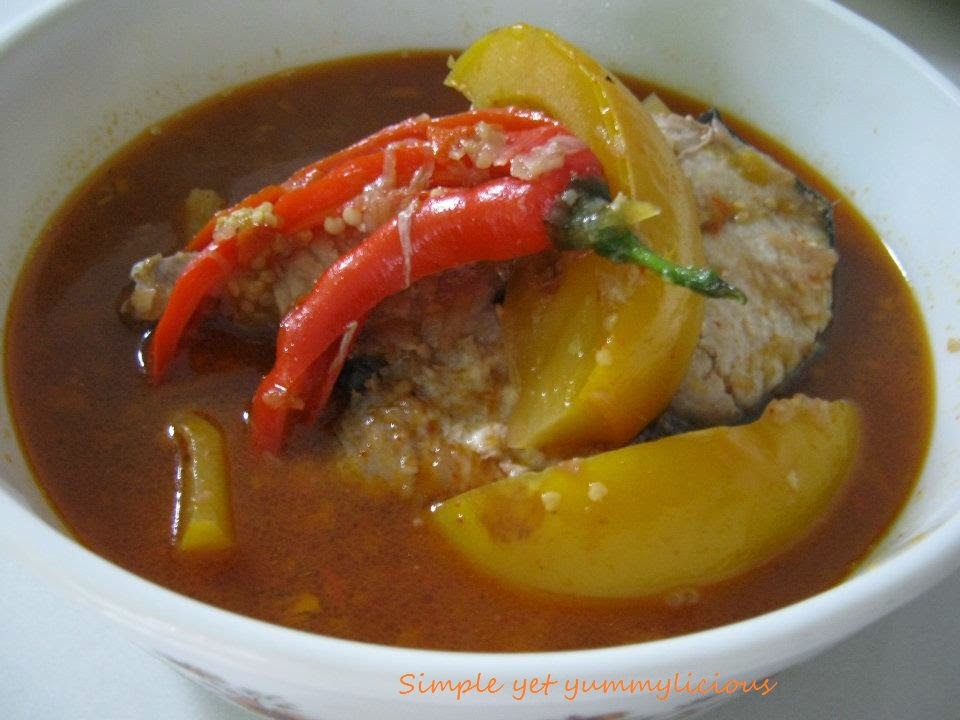 Simple yet yummylicious!: Terung Asam cooked with fish