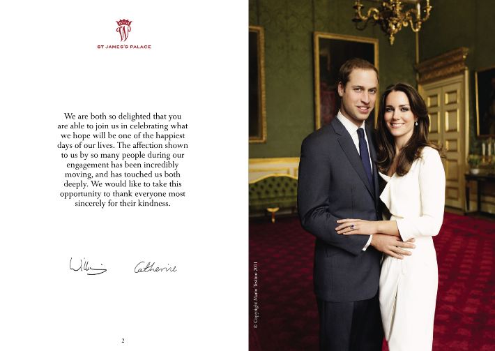 The Royal Wedding Programme