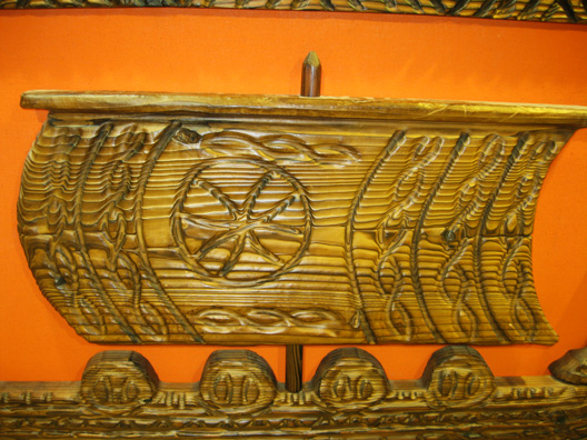 Gotcha Modern!: Massive 1960s Witco Tiki Wall Art - Viking Ship