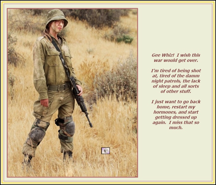 Captions by Alexis: I Want This War Over!