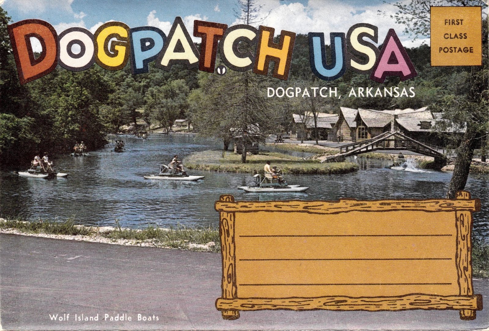 and everything else too: 70's Dogpatch USA Postcard Set