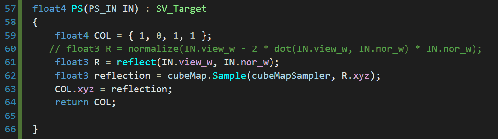 Nic's tech blog: HLSL tutorial : Add reflection