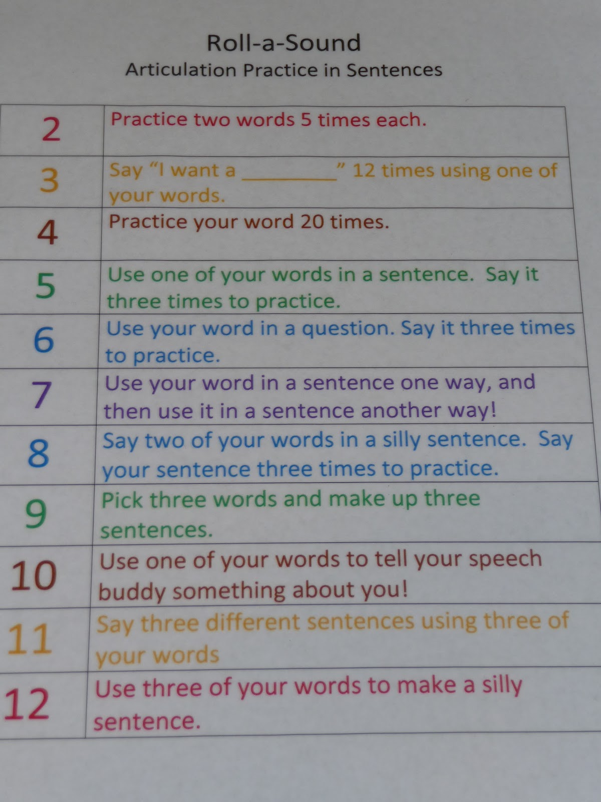 Liz's Speech Therapy Ideas: More Dice Articulation Practice!