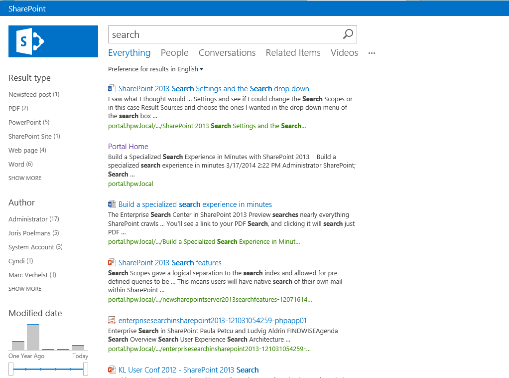 Jopx On Microsoft Business Applications And Azure Cloud Search Refiners In Sharepoint 2013 And