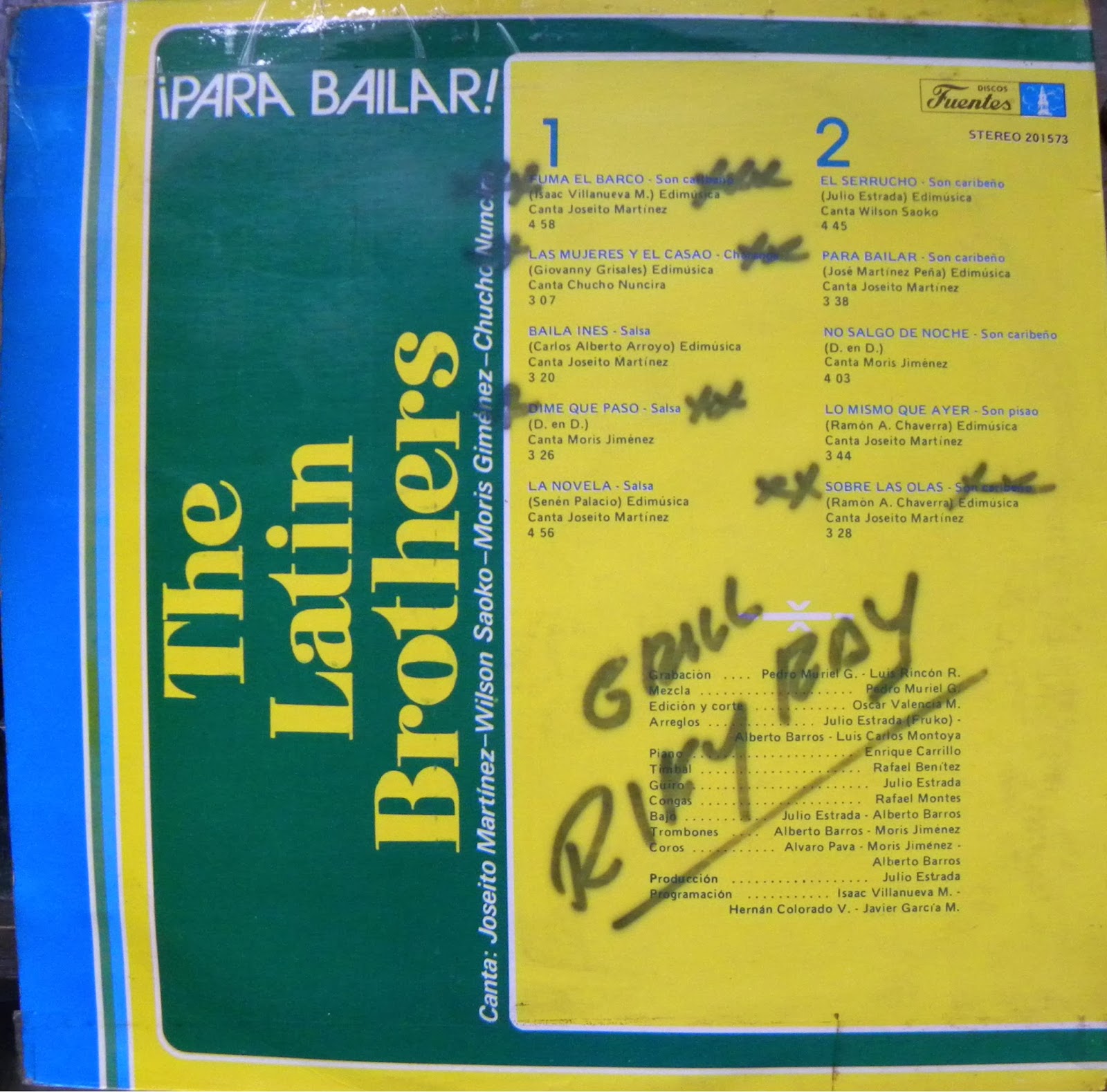 MELODIAS DE COLOMBIA: LATIN BROTHERS - PARA BAILAR! (1986)