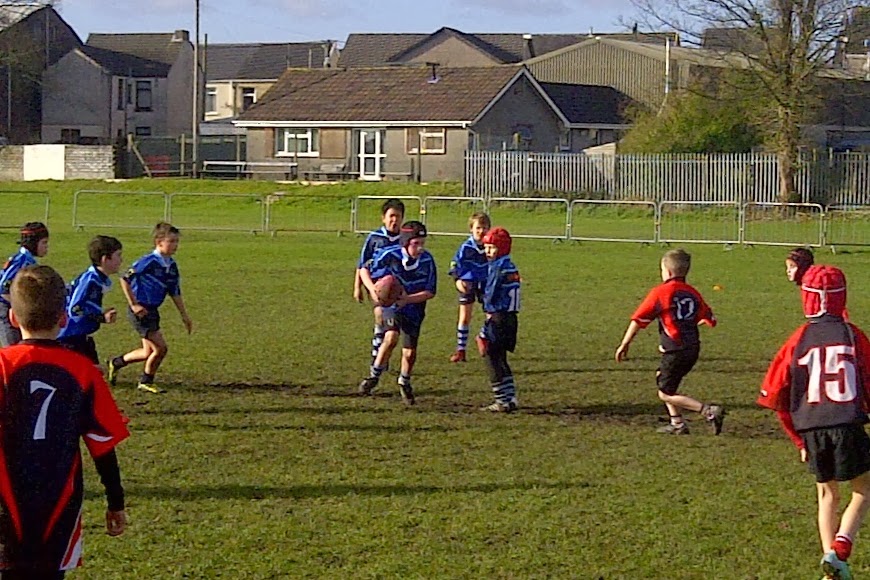 Mumbles Dragons Under 11's Rugby Team: Dragons V Gorseinon. Away.