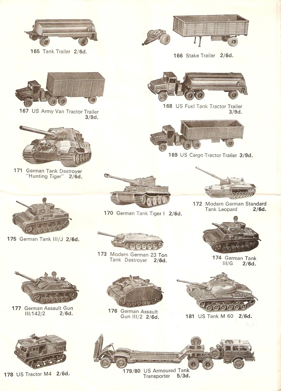 Wargaming Miscellany: ROCO Minitanks: old catalogue