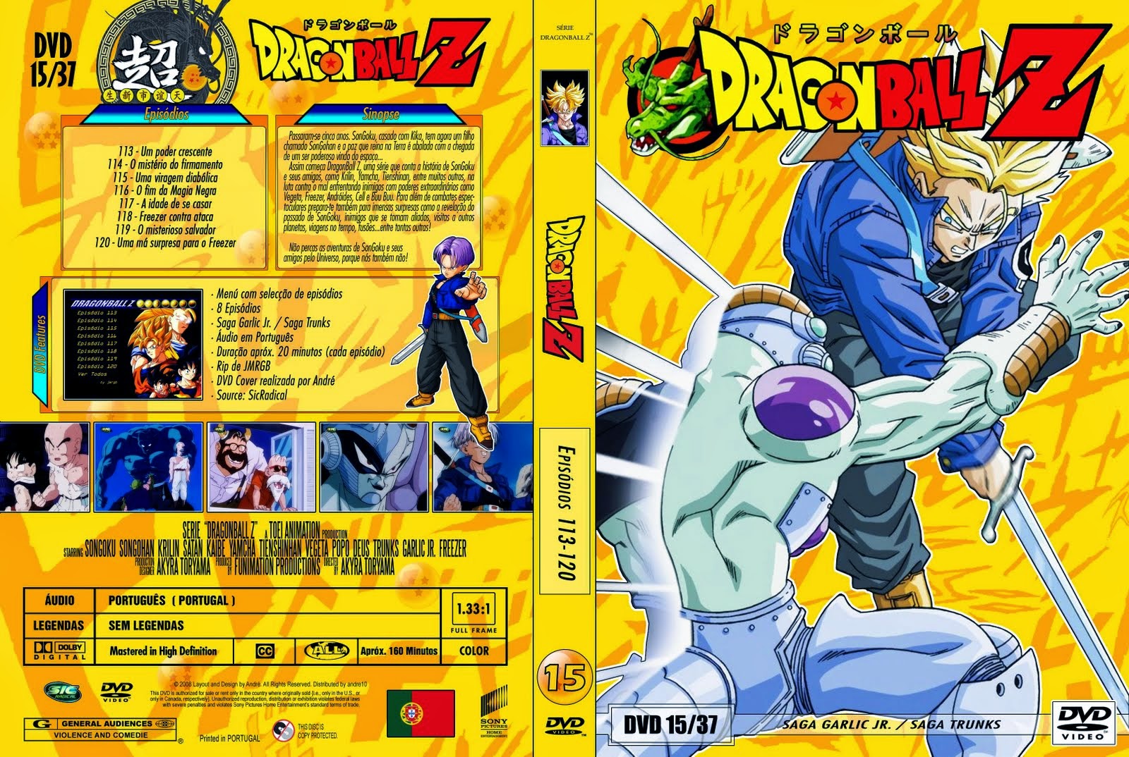 IMAGENS DE DRAGON BALL: capa de dvds de dragon ball z