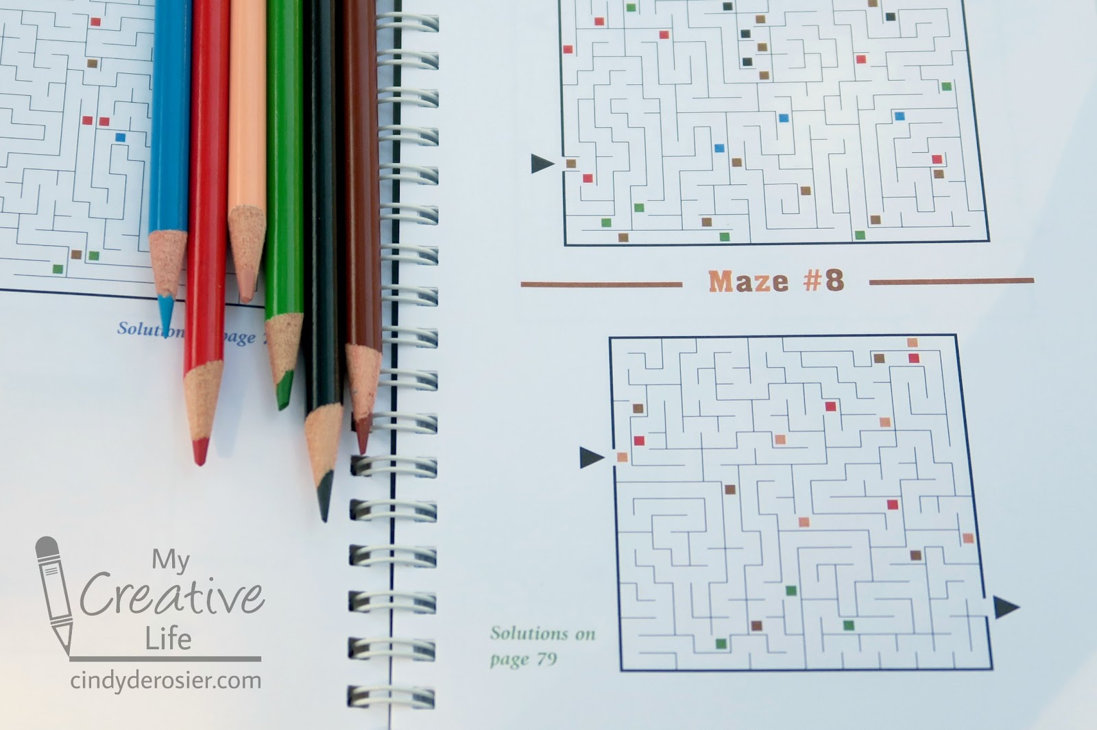 Cindy deRosier: My Creative Life: Awesome Color Picture Mazes