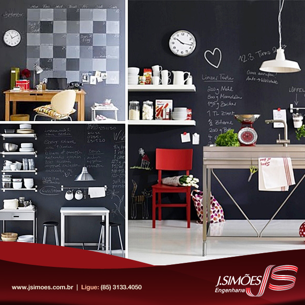 J.Simões Engenharia LTDA: 4 maneiras de usar a tinta lousa