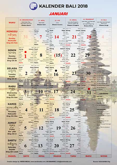 7 Macam Kalender Di Berbagai Belahan Dunia