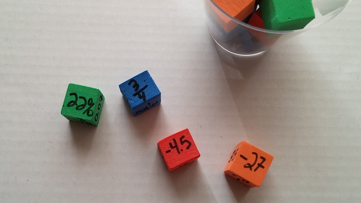Route 22 Edu: Classroom Hack: Student-made Rational Number Cubes