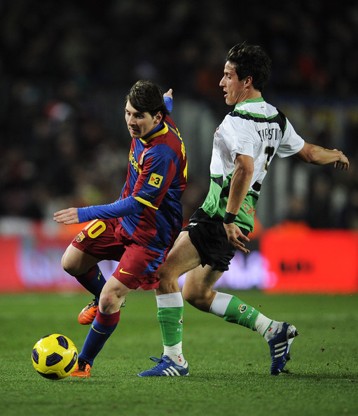 pictures Lionel Messi Barcelona v Racing Santander - La Liga