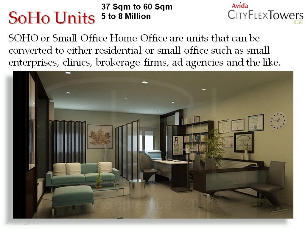 Avida Cityflex Tower BGC, Small Office Home Office in Bonifacio Global ...