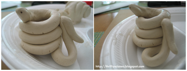 Shape a coiled snake to hold your crayons! | Thrifty Scissors