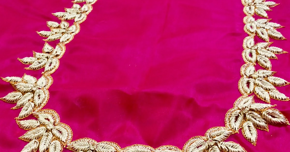 zardosi work for neckline