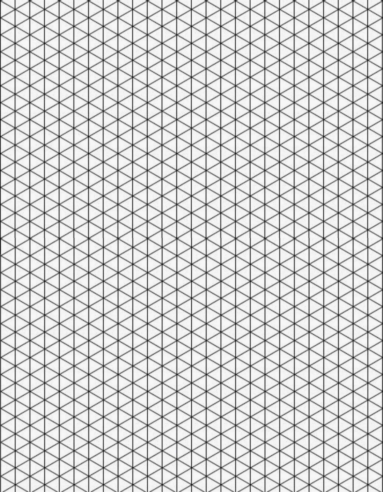 Tecnología 3º E.S.O.: Plantilla isométrica