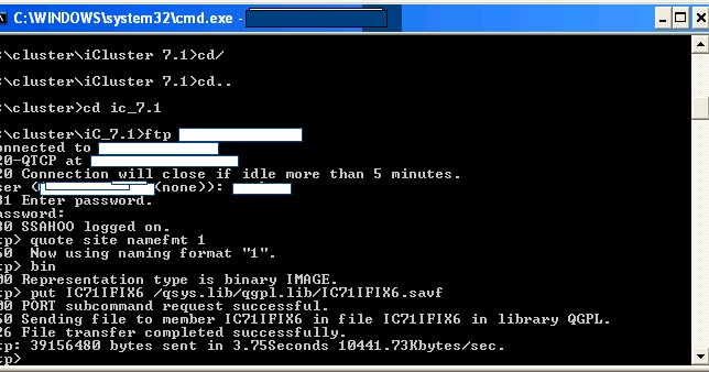 iSeries: Useful tips for FTP