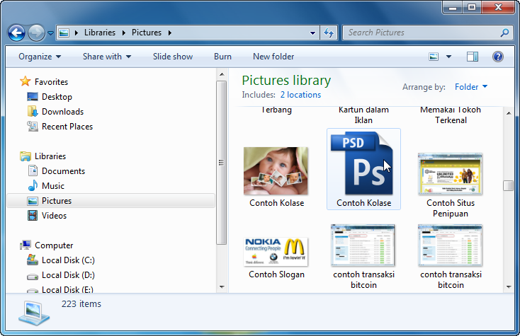 Menyunting Kolase di Photoshop