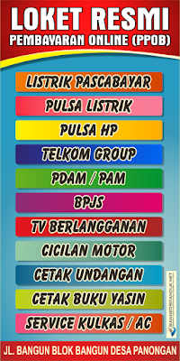 Contoh Banner Spanduk Loket Pembayaran Resmi PPOB Cdr - Bannerspanduk