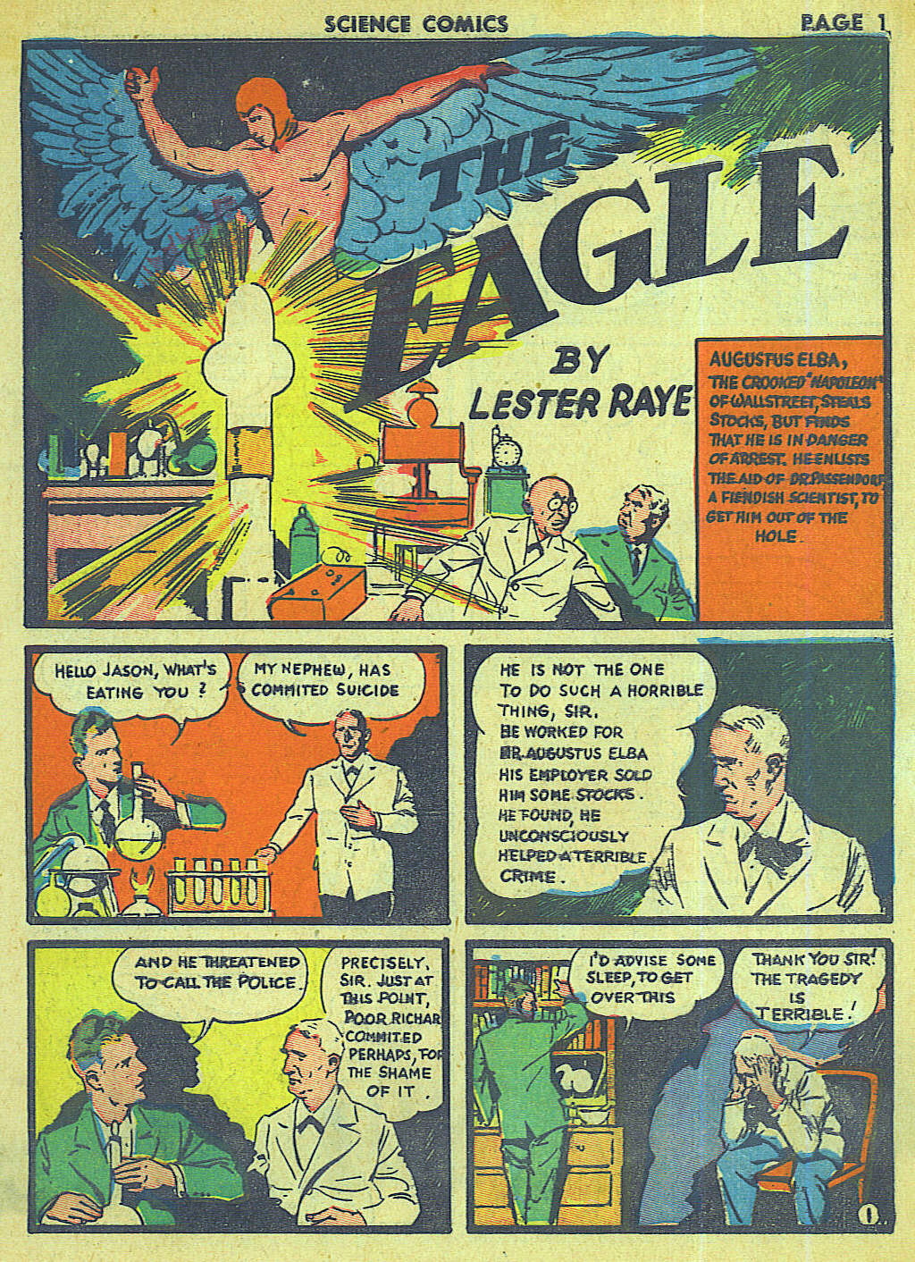 Four-Color Shadows: The Eagle-Emil Gershwin-1940