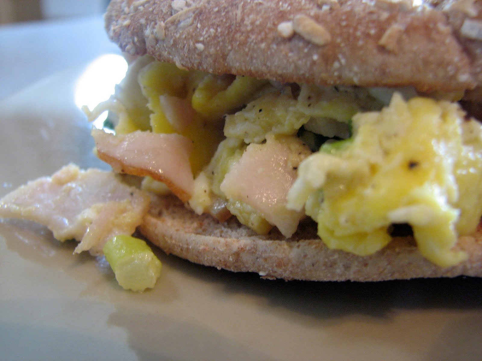 Ashleigh's Kitchen: Scrambled Egg and Turkey Sandwich