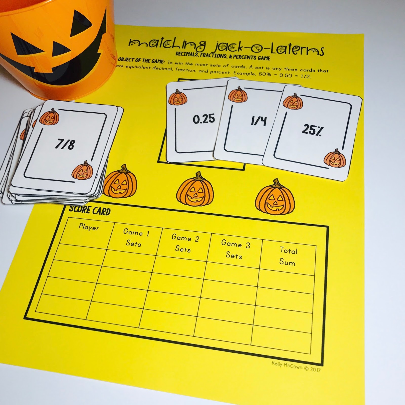 Kelly McCown Halloween Middle School Math Activities Games Kelly McCown Halloween Middle School Math Activities Games