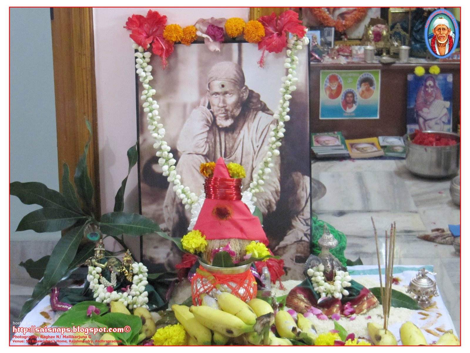 Sai Wallpaper: Sri Sai Baba's Nakshatra Malika Puja at Sai Devotee Sri ...