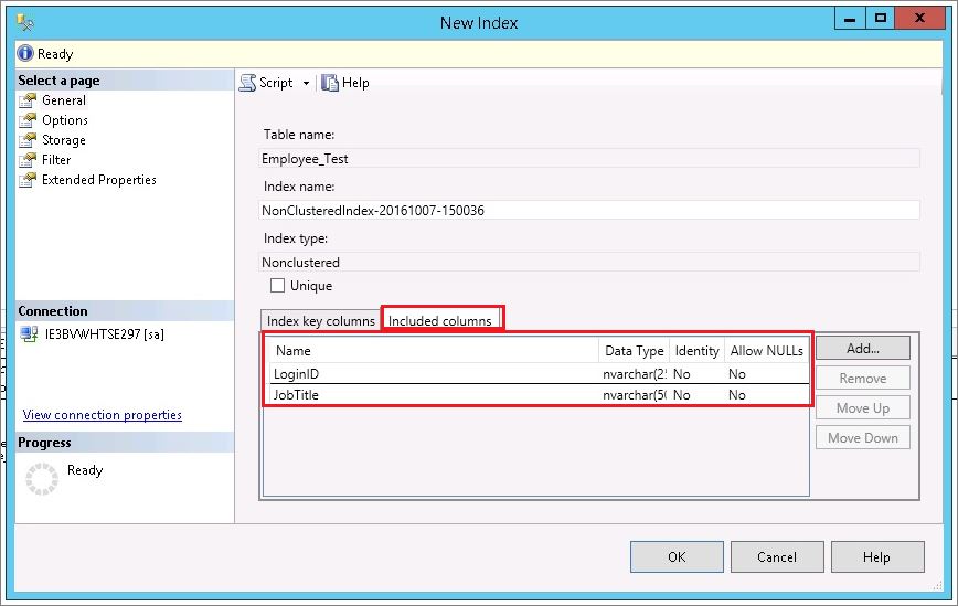 Help On Sql Server : Mastering Index – Nonclustered Index