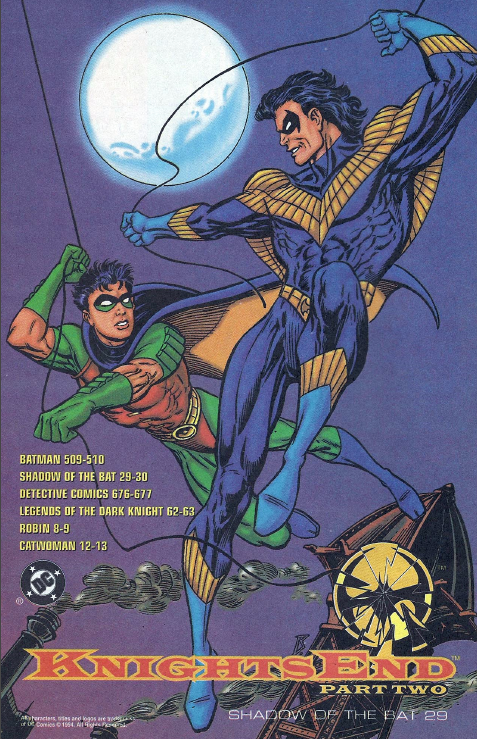 DC in the 80s: A collection of Knightfall house ads - 1993