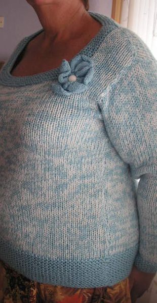 Knitting Galore: Square necked sweater