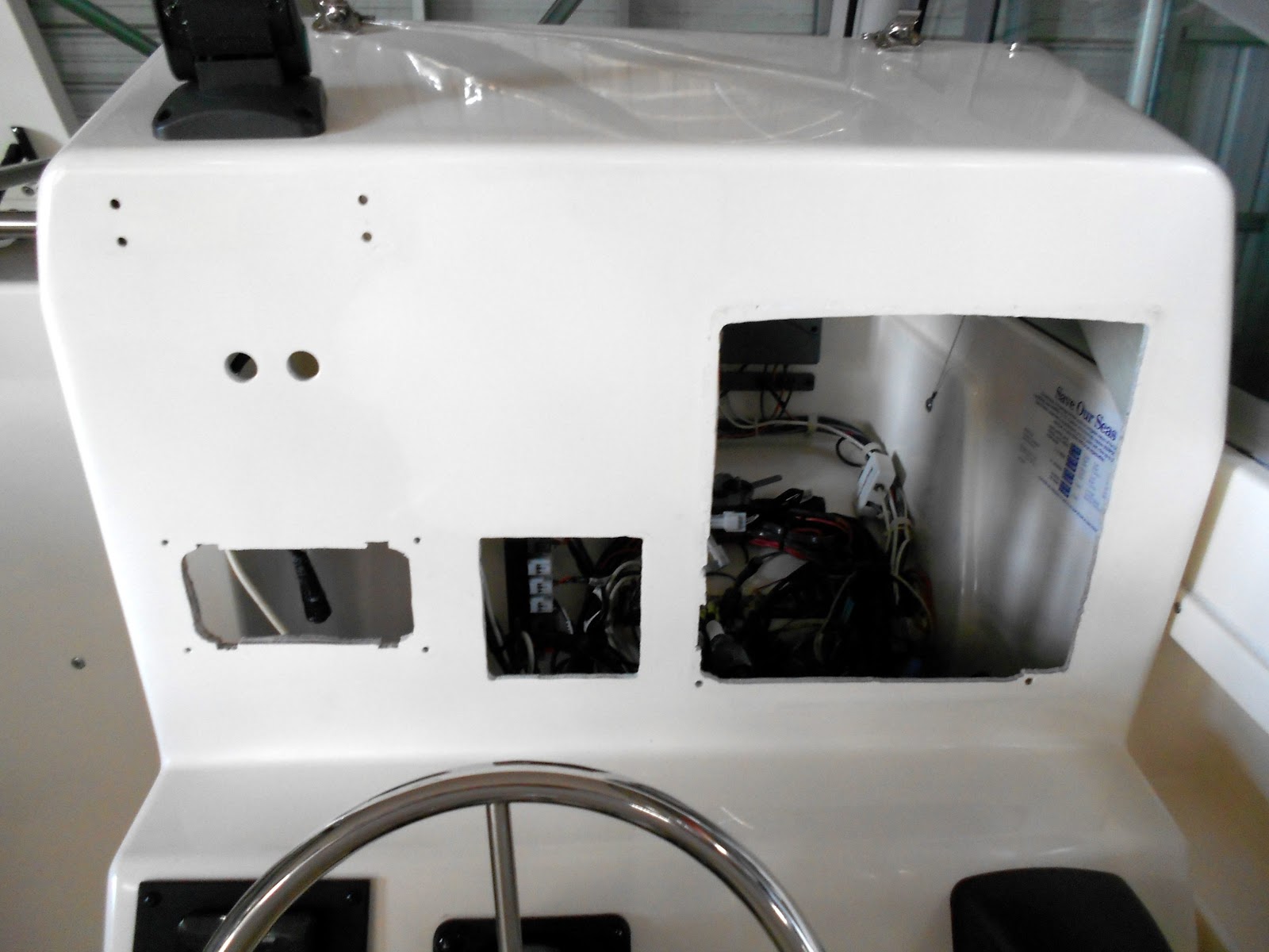 The Marine Installer's Rant: Arts and crafts. Making a console overlay ...